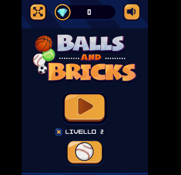 Balls and Bricks Unblocked - I am bored button